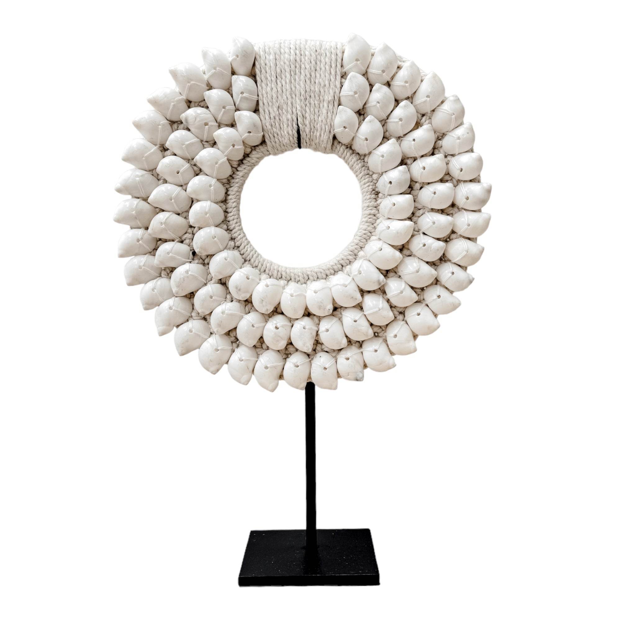 Koko Papua Shell Necklace – Coastal Statement Decor on Stand